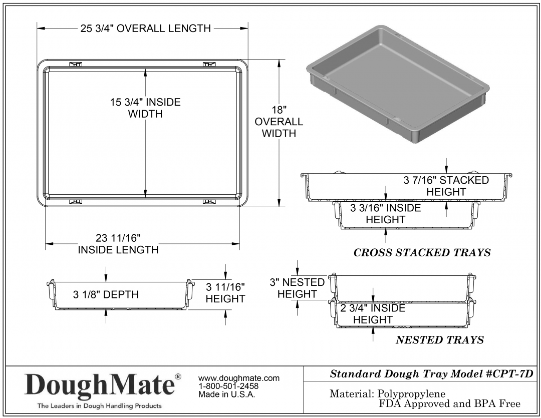 Dough Trays | Pans for Pizza Dough Proofing & Storage | DoughMate®